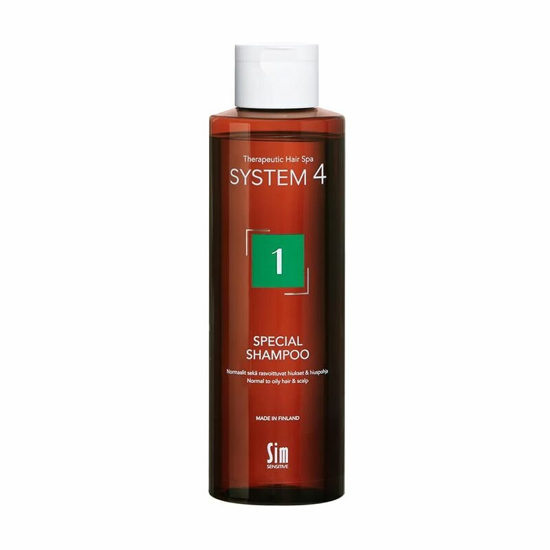 Шампунь терапевтический №1 для нормальной и жирной кожи головы SYSTEM 4, 250 мл