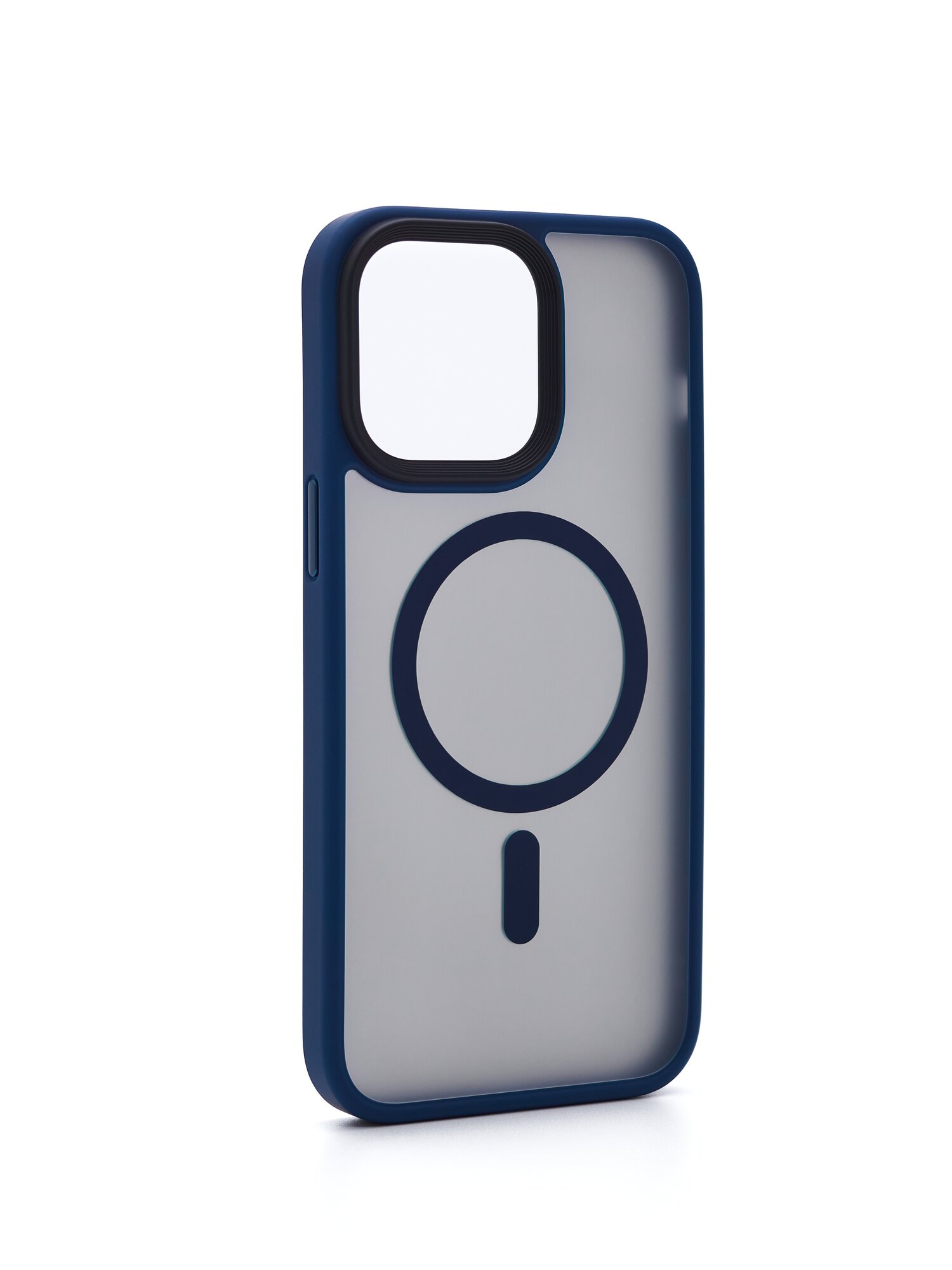 Чехол DFANS для iPhone 15 Pro Max синий противоударный с MagSafe