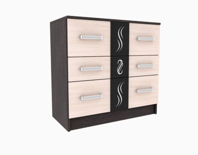 Комод ARNIKA Эрика, ЛДСП, роликовые направляющие, коричневый, универсальный, 82.7 см x 85 см x 43 см