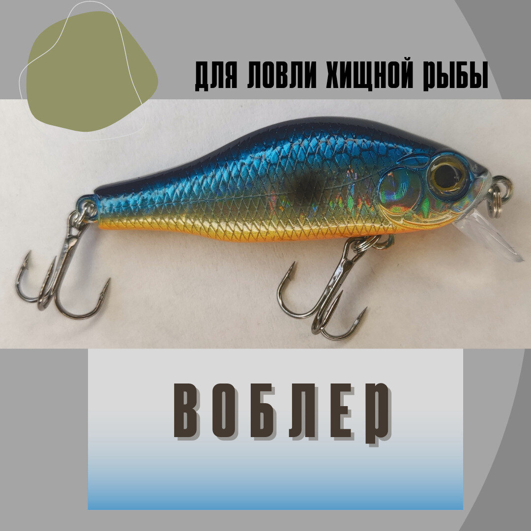 Воблер для ловли хищной рыбы COLUMBIA Jr SR 50мм, 4г, плавающий до 1,0 м - 2011