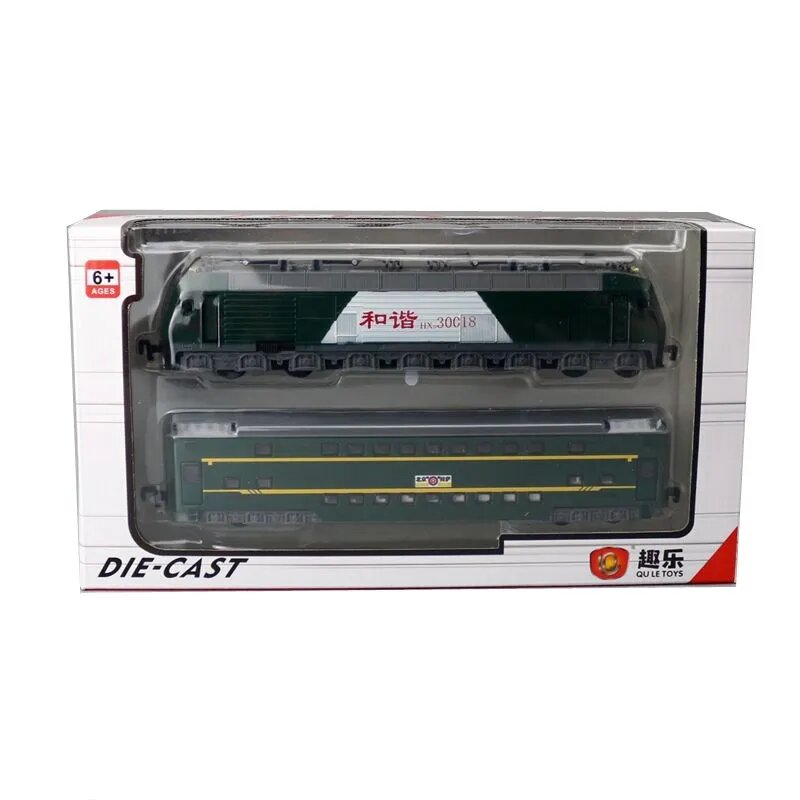 Модель поезда Hangjue 1:87 металлический зеленый/синий/красный Белый, Box 2