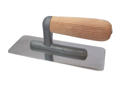 STMDECOR Кельма венецианская деревянная ручка, края сточены, трапеция (24*10см)