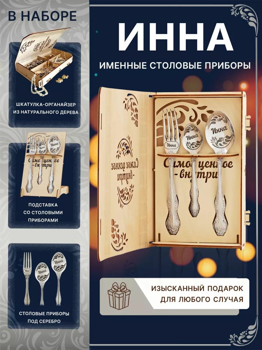 Подарочный набор с именем Инна-подарок женщине; маме; девочке; девушке; жене; подруге
