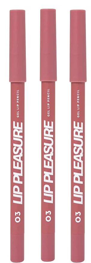 Карандаш для губ гелевый Love Generation Lip Pleasure, тон 03 розово-красный, 1,35 г 3 шт