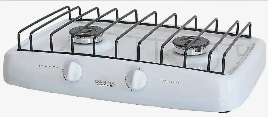 Плита газовая настольная Darina L NGM521 01 W 1900Вт. на конфорку, белый