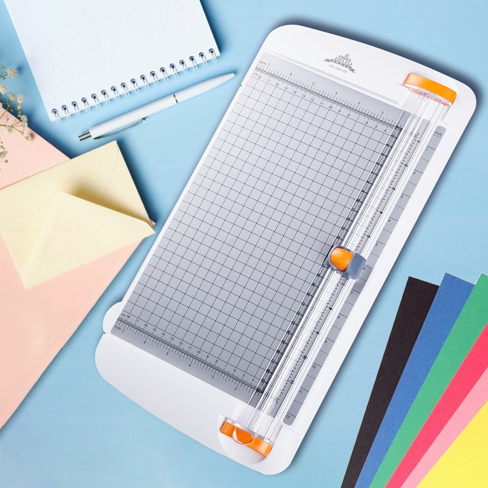 JIELISI A4 Paper Trimmer Настольная бумагорезательная машина 12,2 дюйма Длина реза для крафт-бумаги, открытки, фотоламинированной бумаги, альбома