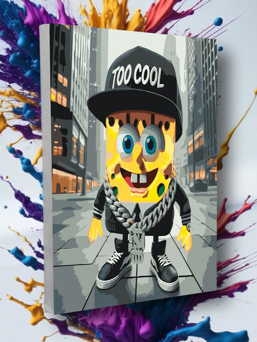 Картина по номерам Спанч Боб 40х50