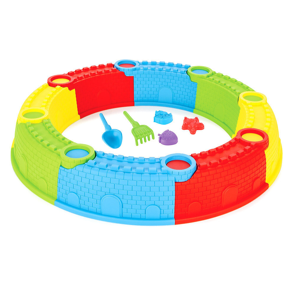 Песочница детская Pilsan Песочный Замок , складная, разноцветная, с аксессуарами