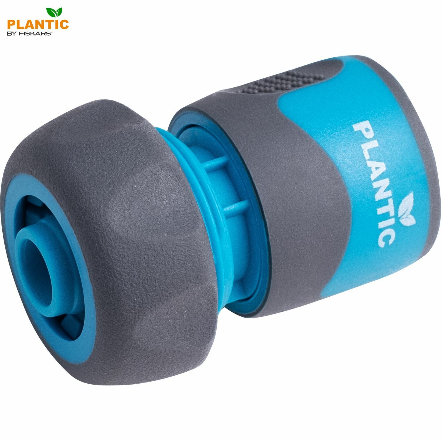 Коннектор Plantic Light 3/4", соединитель для шланга, с текстурированным покрытием Soft Touch — фото 1