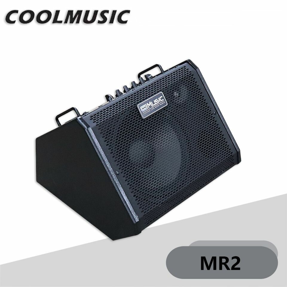 Уникальный усилитель для акустической/электрогитары coolmusic MR3, 80 Вт, подходит для акустической/электрической гитары, с эффектом реверберации