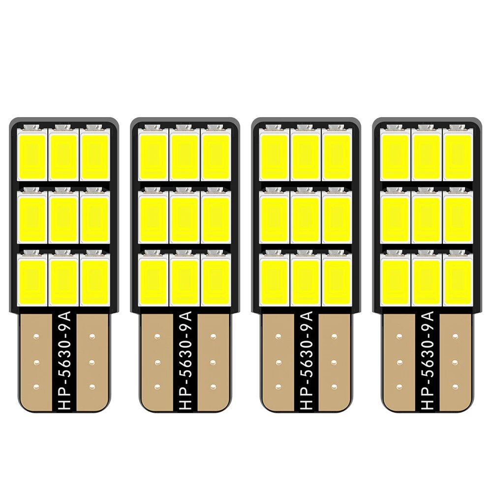 4 шт. T10 194 168 W5W 9 светодиодов 5630 SMD белый автомобильный боковой клиновой парковочный фонарь лампа DC12V