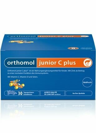 Ортомоль Джуниор С плюс, Лесные ягоды таблетки жевательные, 30 шт.