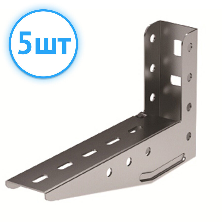 Консоль с опорой настенная DKC ML облегченная основание 200 светло-серый BBL4020 (комплект из 5шт.)