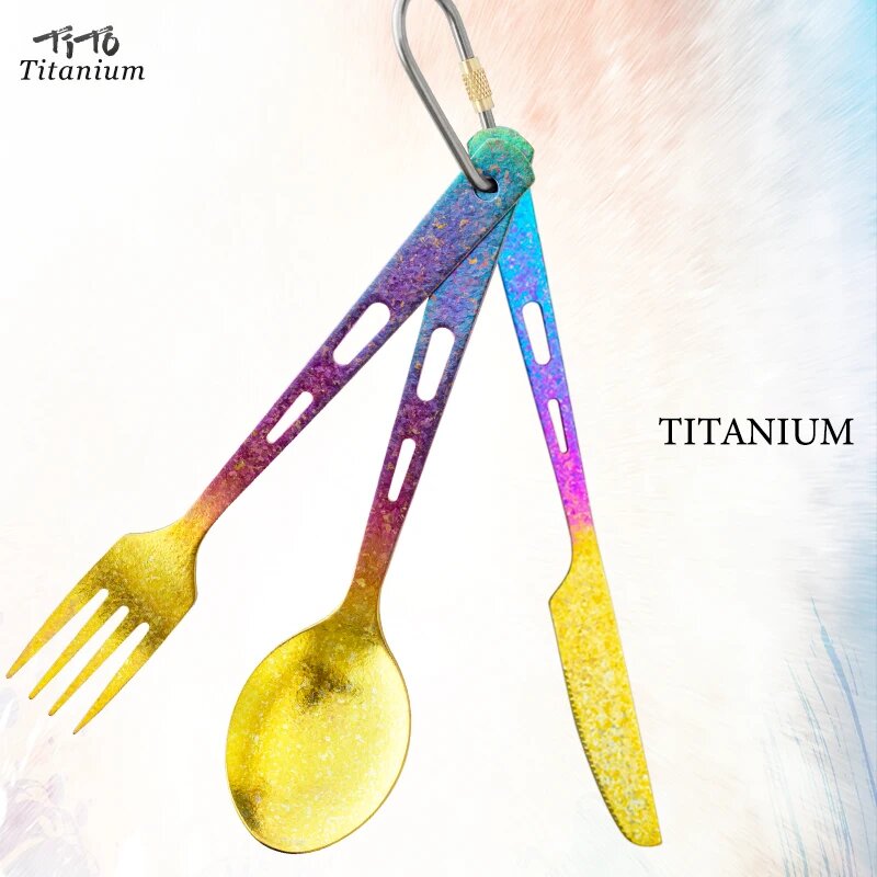 TiTo TiTanium Spork набор из 3 предметов forkspoonknife color