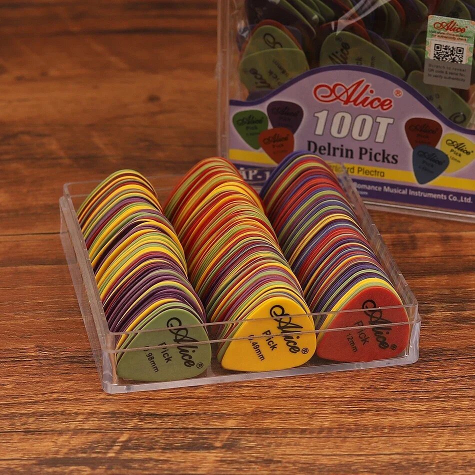 Медиаторы Alice Delrin для гитары 30/40/50 шт. 30 PCS Mixed
