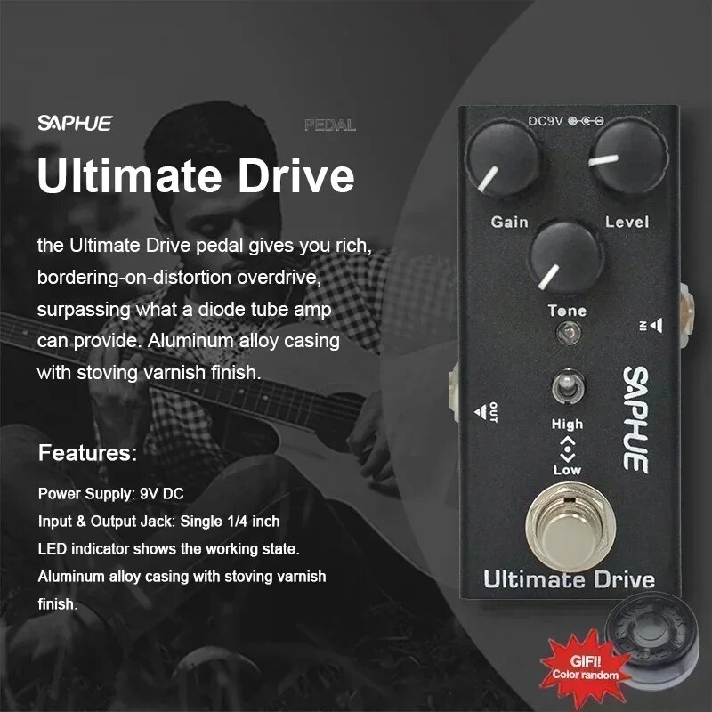 Педаль для электрогитары SAPHUE SF-01-10 Ultimate Drive