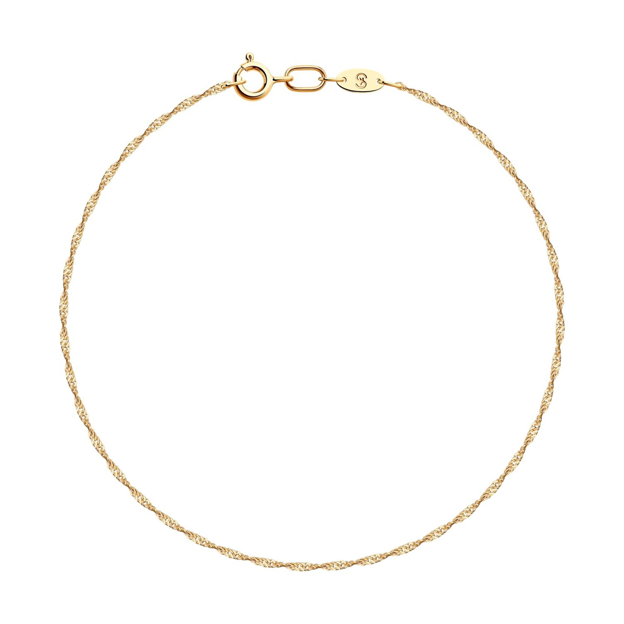 Браслет, красное золото, 585 проба