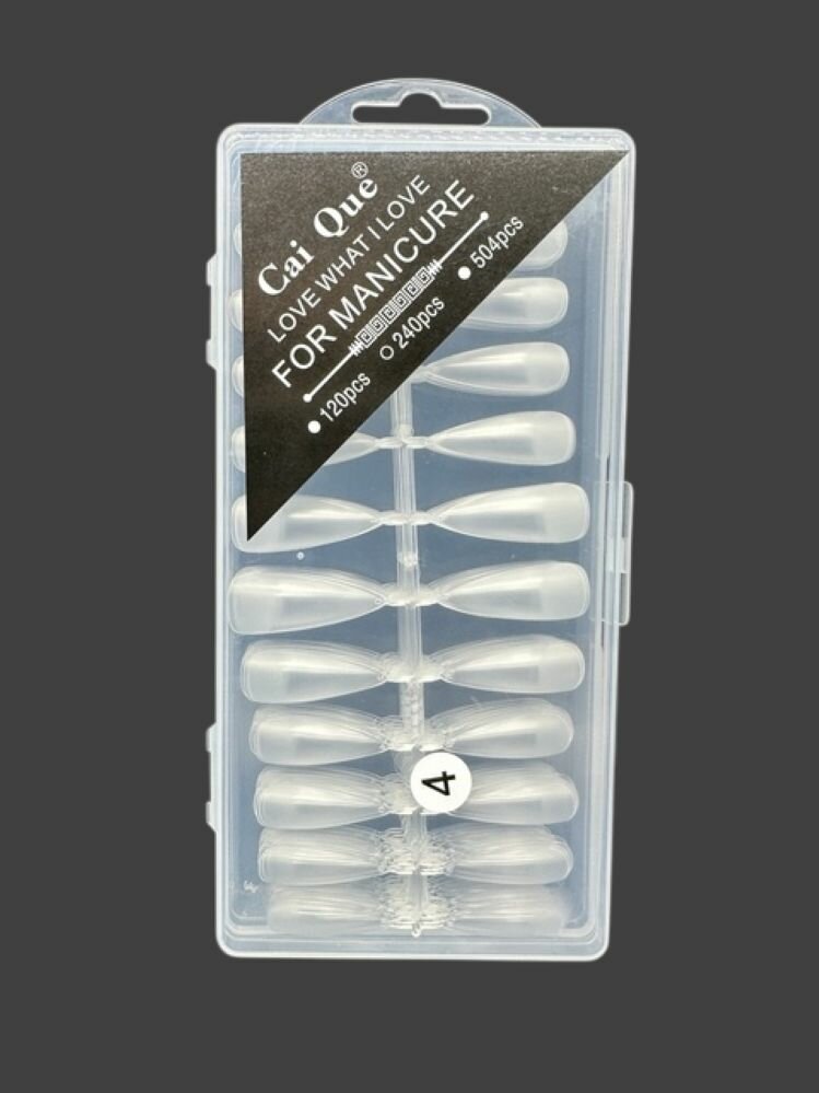 Верхние пластиковые формы Cai Que для наращивания ногтей 12 размеров 240 штук