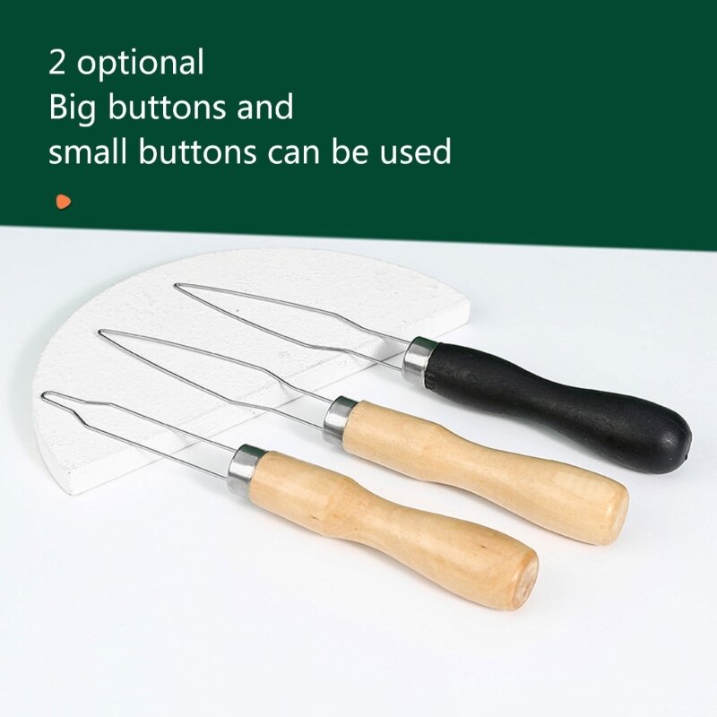Button Hook Buttoning Aid Hand Button Aids Wire Loop Button Hook Assist Tools — фото 1