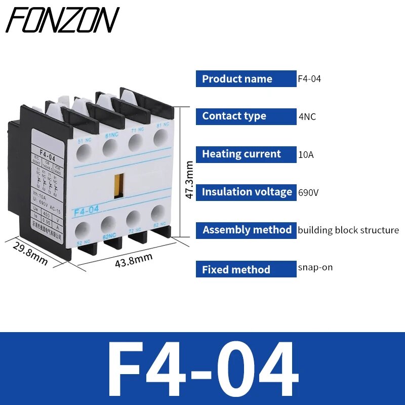 Контактор вспомогательный модуль LA1-DN22 LA1-DN11 F4-02 F4-11 F4-22 F4-31 F4-04