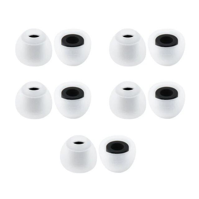 KBEAR 07 силиконовые амбушюры для наушников 5Pairs Black-M-