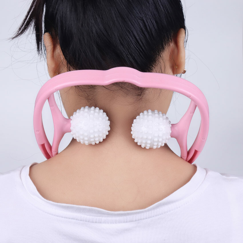 Массажер для шеи, точечный массаж с ручным управлением, глубокий массаж тканей для мышц шеи