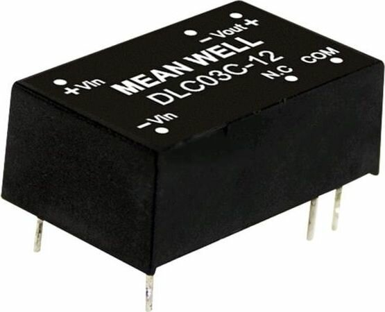 Преобразователь MEAN WELL DLC03C-12 DC/DC 3Вт Uвх 36-75В Uвых 12ВDC Iвых 0-125мА 1 шт