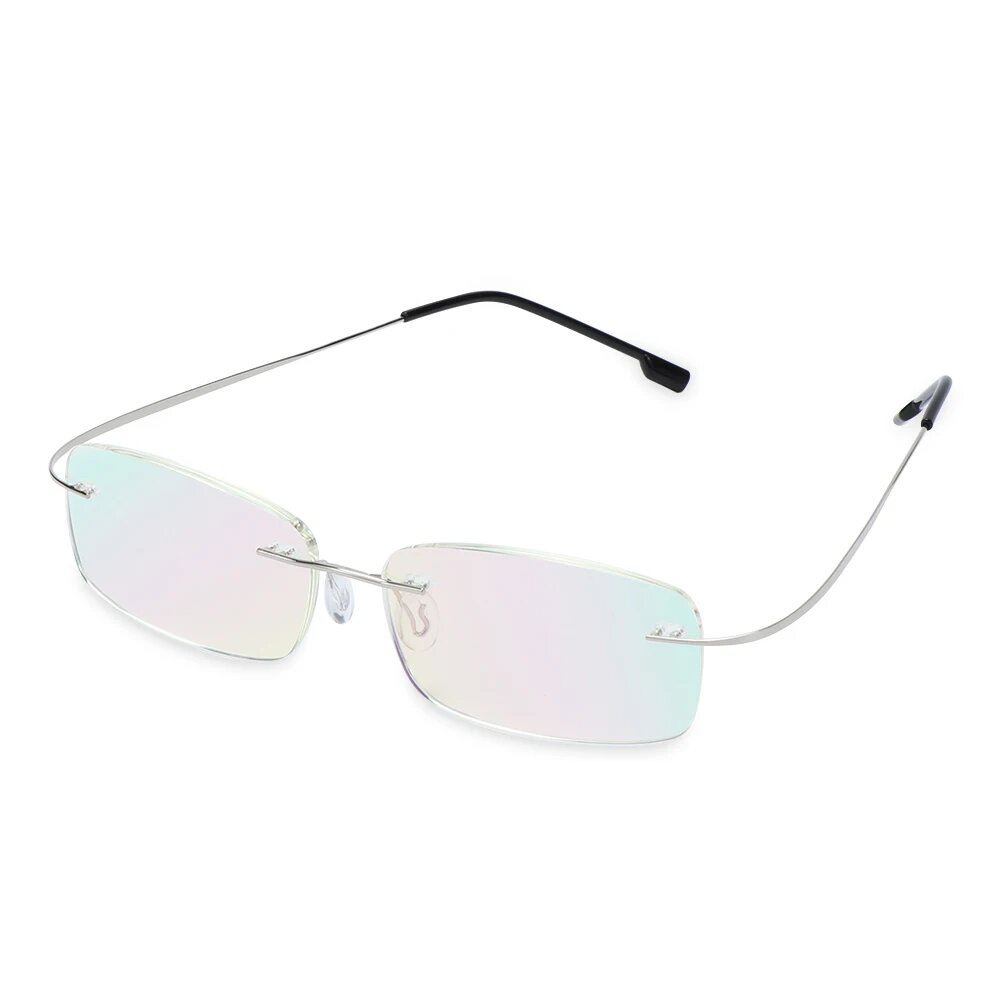 KLASSNUM Титановые очки для чтения без оправы +1.0 до +4.0 Type2-silver, +150