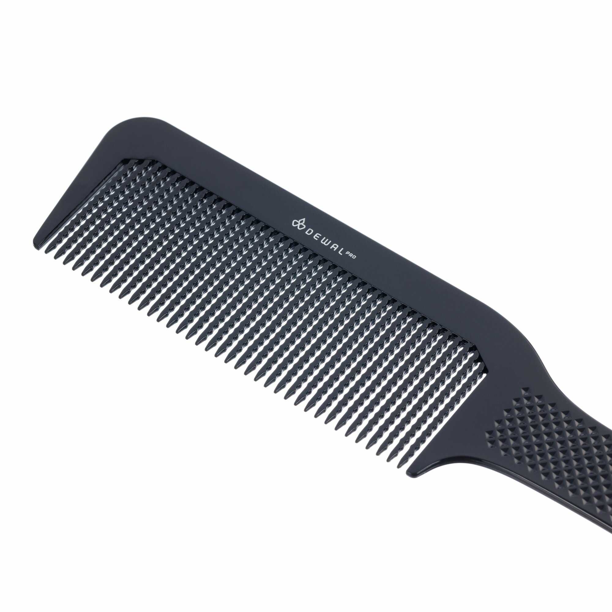 Расческа для стрижки волос под машинку DEWAL Pro серия BARBER STYLE, 22 см, черная