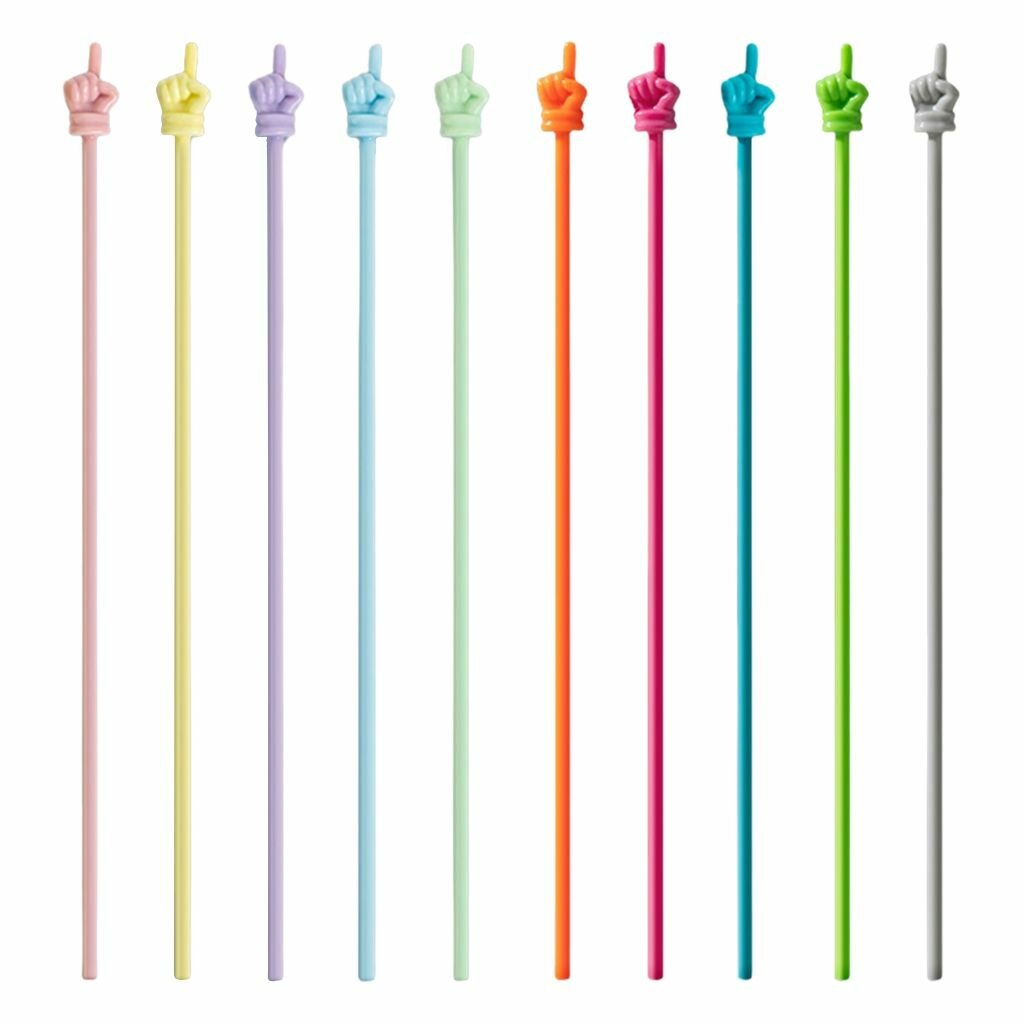 Пластиковая указка для учителя, - Макарон Моранди 5 шт.
