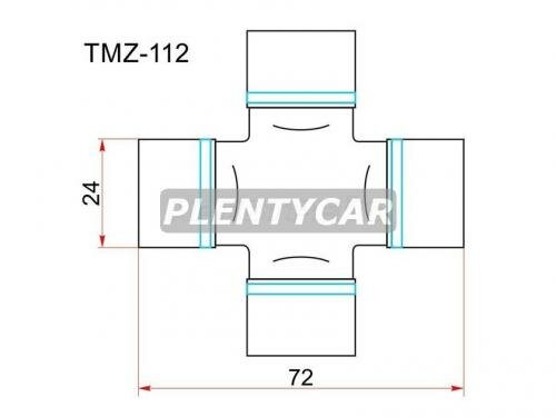 Крестовина карданного вала mazda bongo frendee mpv titan Toyo TMZ-112
