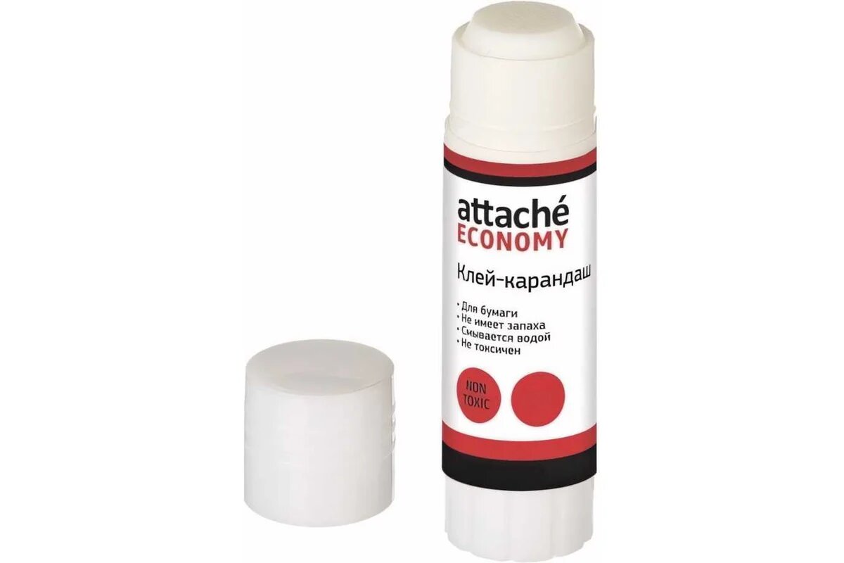 Attache клей-карандаш Economy 21 г 255477 - клеевой карандаш для бумаги, удобство работы