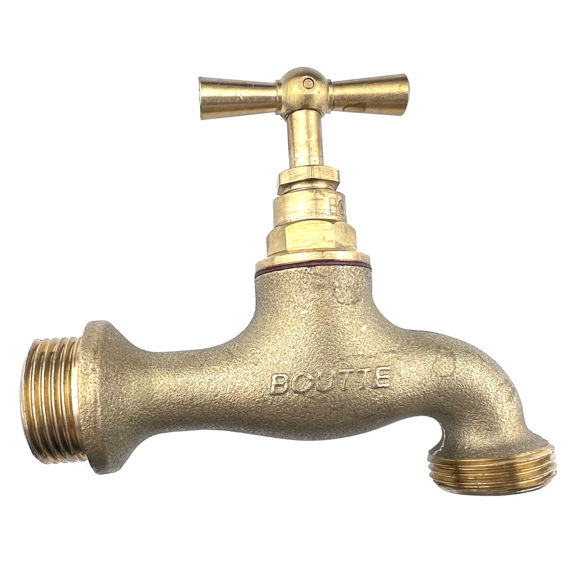 Кран Профитт латунный садовый с вентилем НР 3/4"