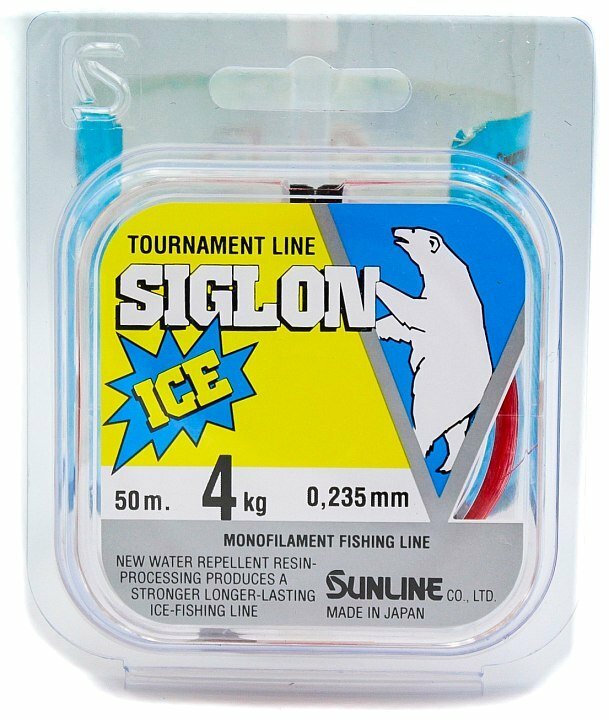 Sunline Siglon V леска для ледовой рыбалки красный цвет 50 м 2,0/0,235 мм для зимней ловли