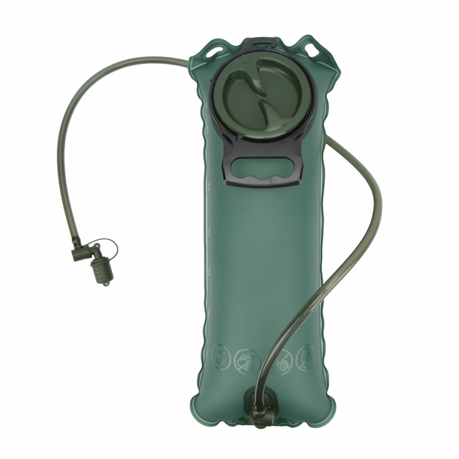 Водяной пузырь для езды на открытом воздухе, портативный утолщенный пакет для гидратации воды из ТПУ для путешествий, альпинизма, OD, зеленый, 2,5 л