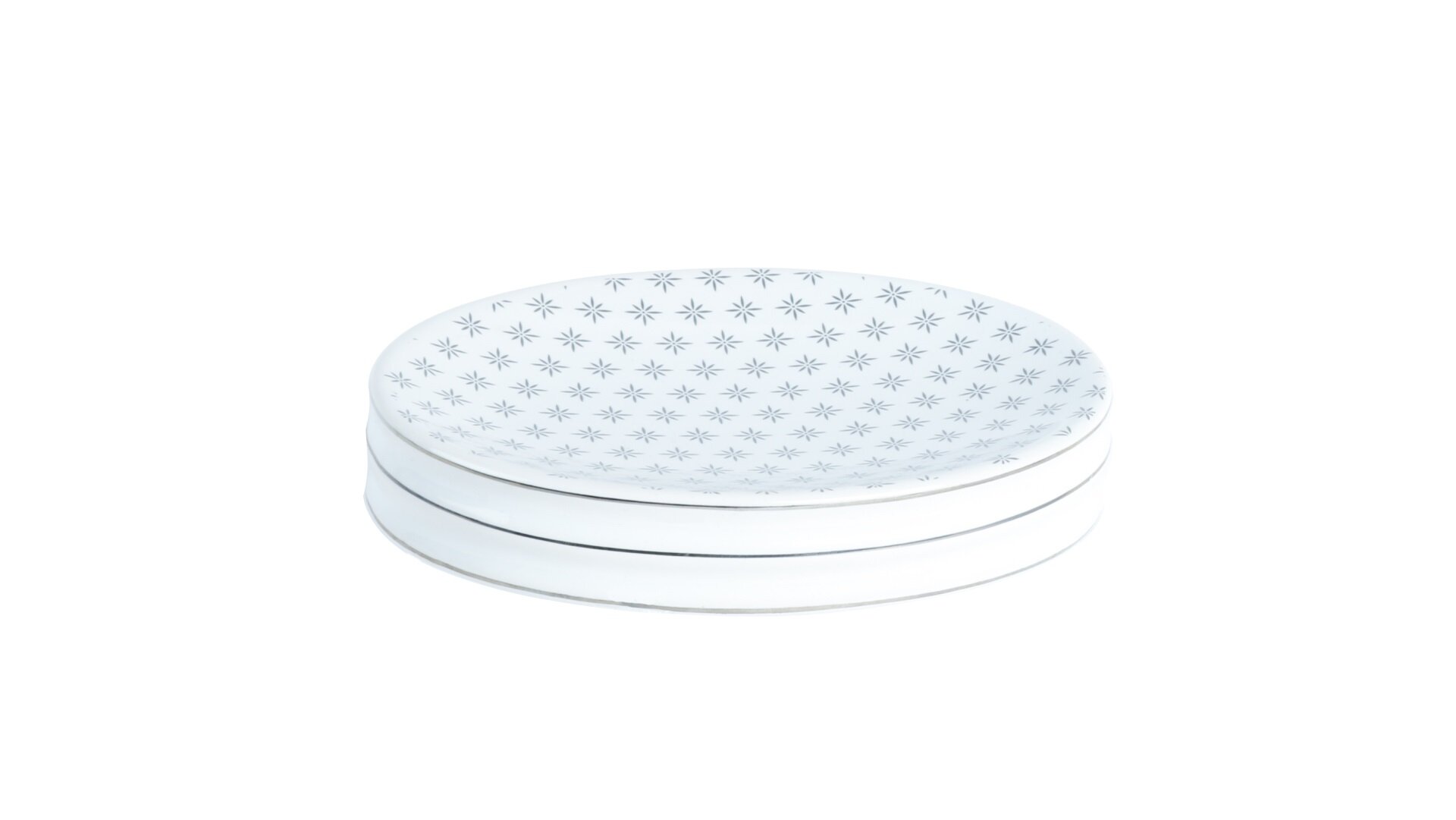 Мыльница для ванной Fixsen Star FX-610-4 настольная, керамическая, белая