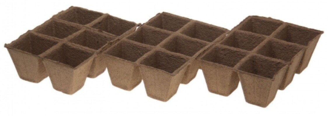 Горшок торфяной для выращивания рассады, 90×90мм, 18шт. / дом и сад