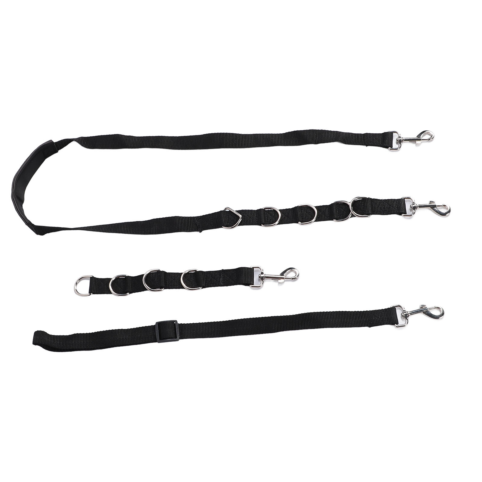 Ремни для груминга собак, нейлоновые регулируемые петли и удлинительные ремни для груминга домашних животных, набор из 3 шт, черные