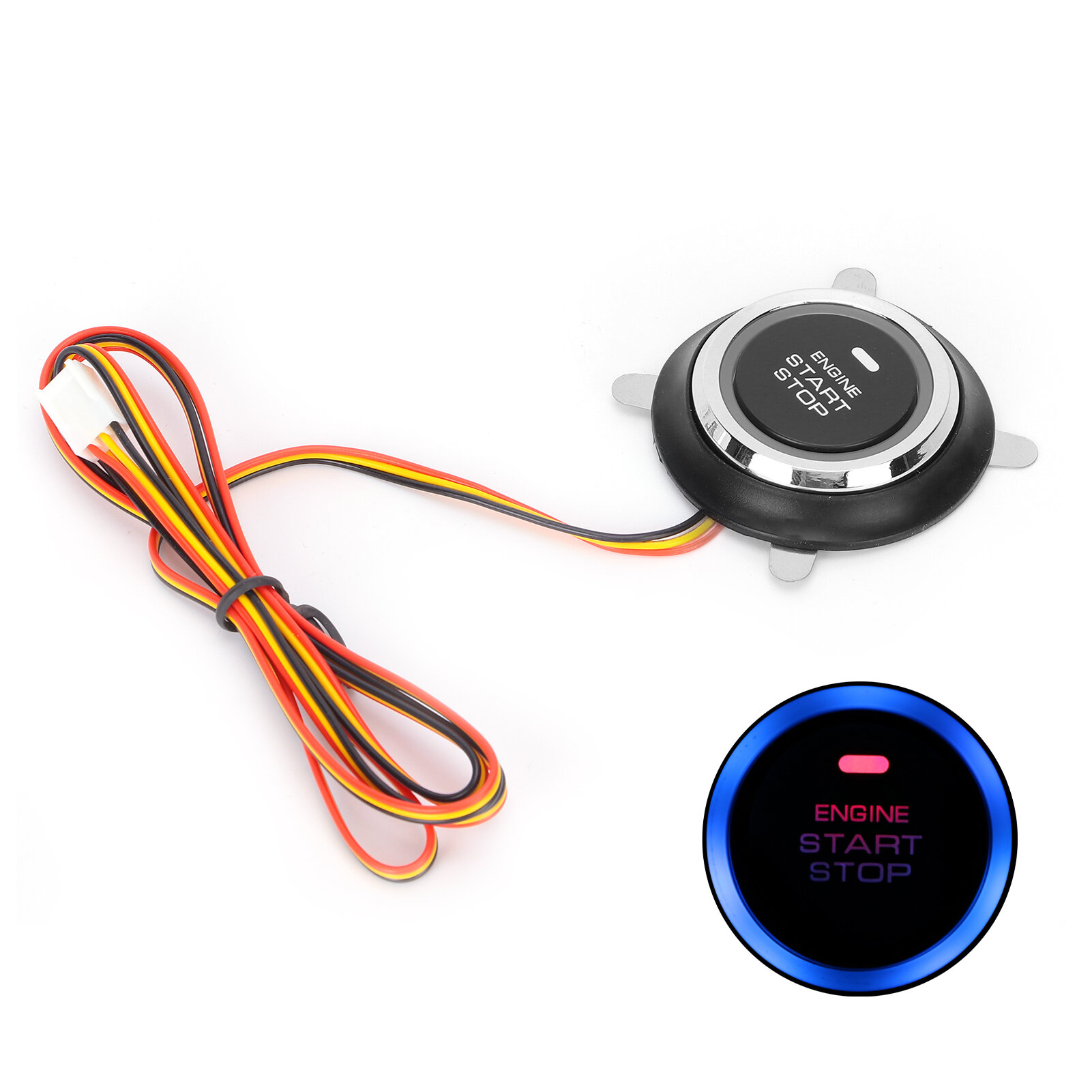 12 В кнопка запуска двигателя, остановки, универсального входа без ключа, зажигания, стартера для автомобиля