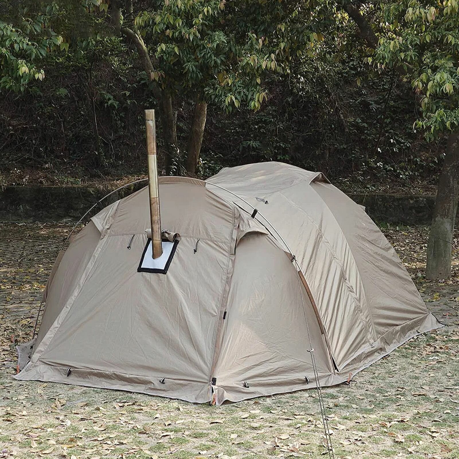 Fairytale Огнестойкая 2-местная водонепроницаемая купольная палатка со снежной юбкой