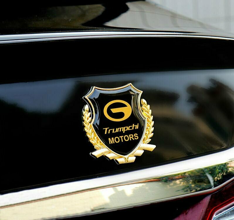 Металлическая эмблема на автомобиль GAC, самоклеющаяся