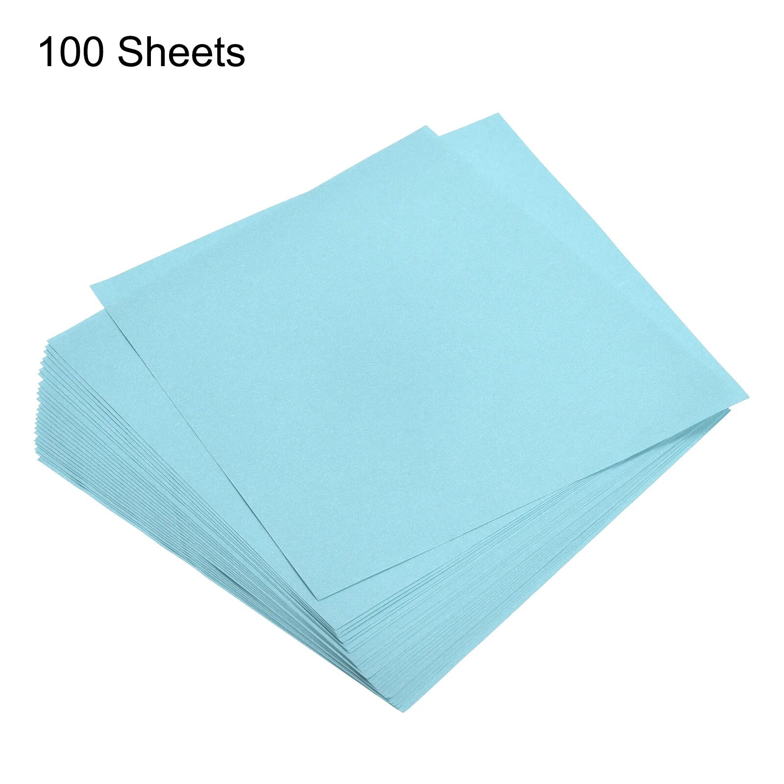 UXCELL Бумага для оригами 100 листов 15x15 см Голубой, Light Blue