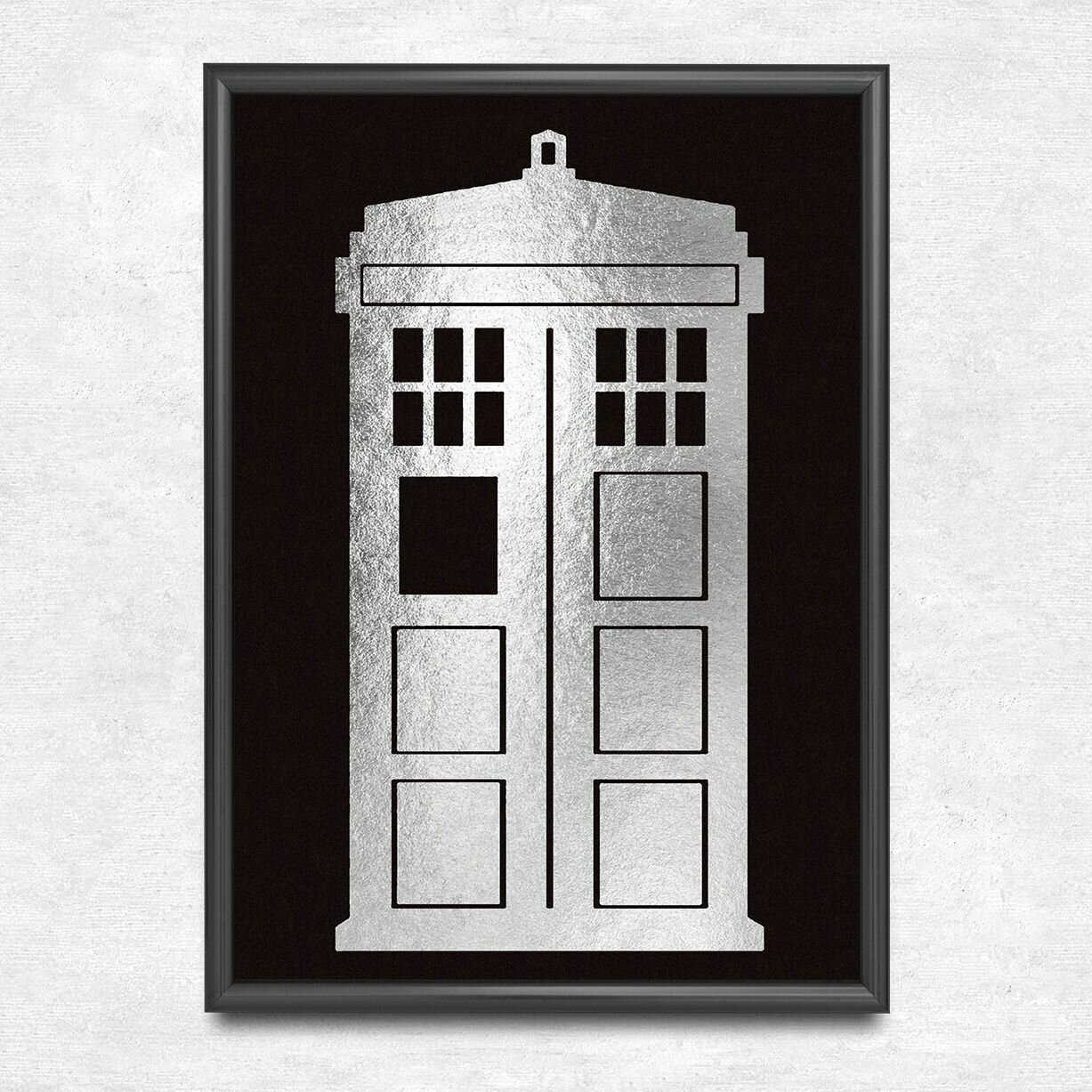 Постер Доктор Кто / Плакат Doctor Who тардис. Постер интерьерный для детской, гостиной, спальни, кабинета. Минимализм