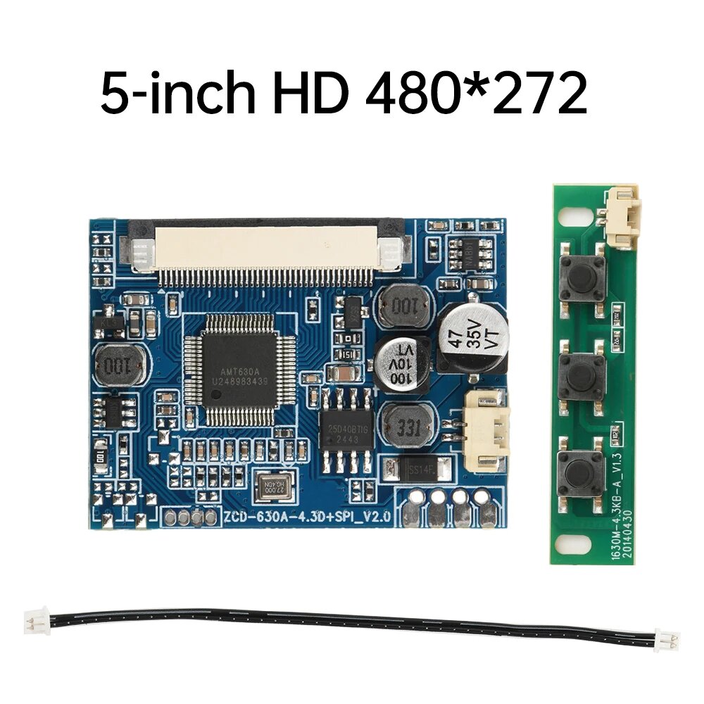 Occkic ЖК-монитор 4.3/5 дюймов для автомобиля 5 Inch 480