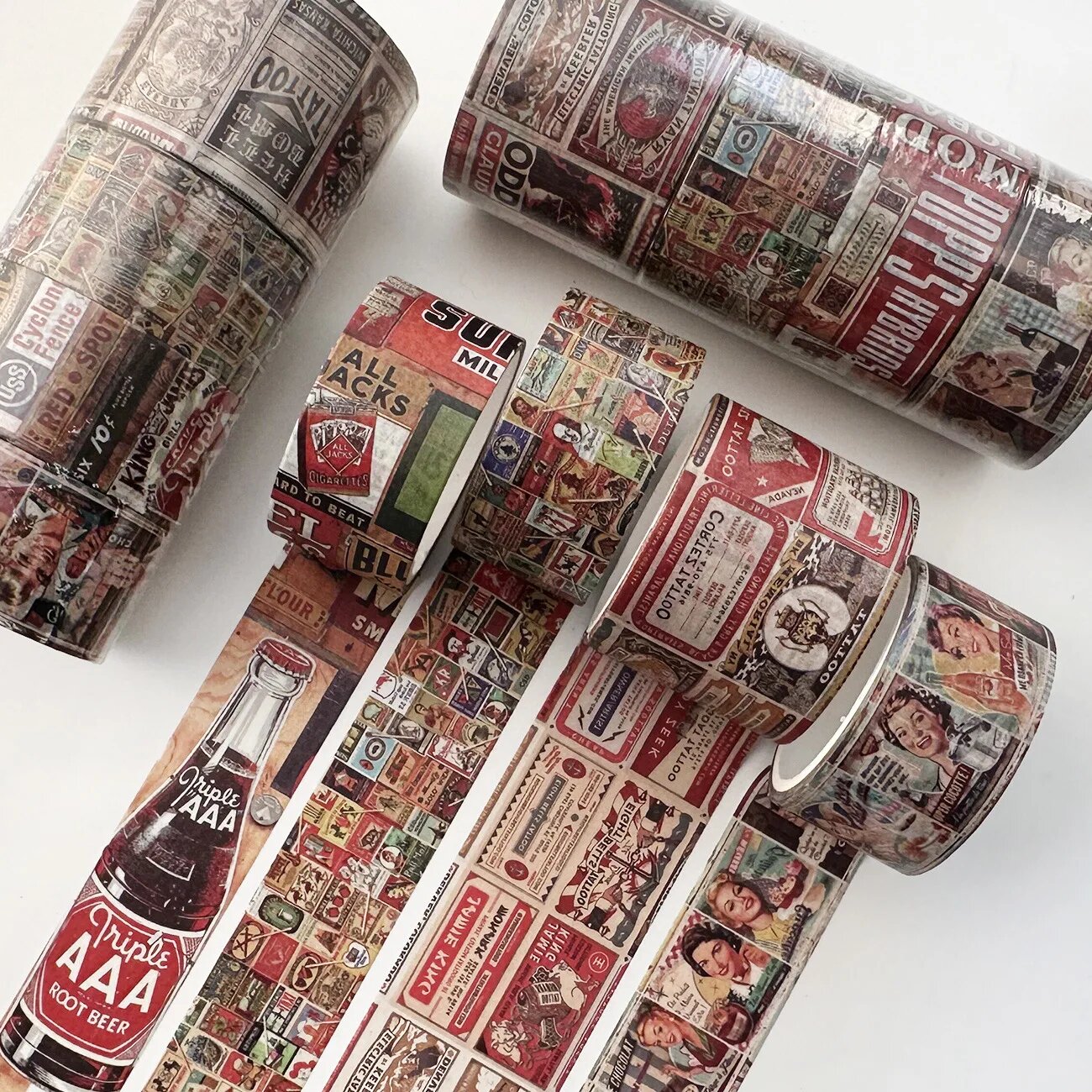 4 Упаковки, Лента Васи В Винтажном Стиле, Декоративный Материал В Стиле Ретро, клейкая Лента Для Переплета Рукописного Счета