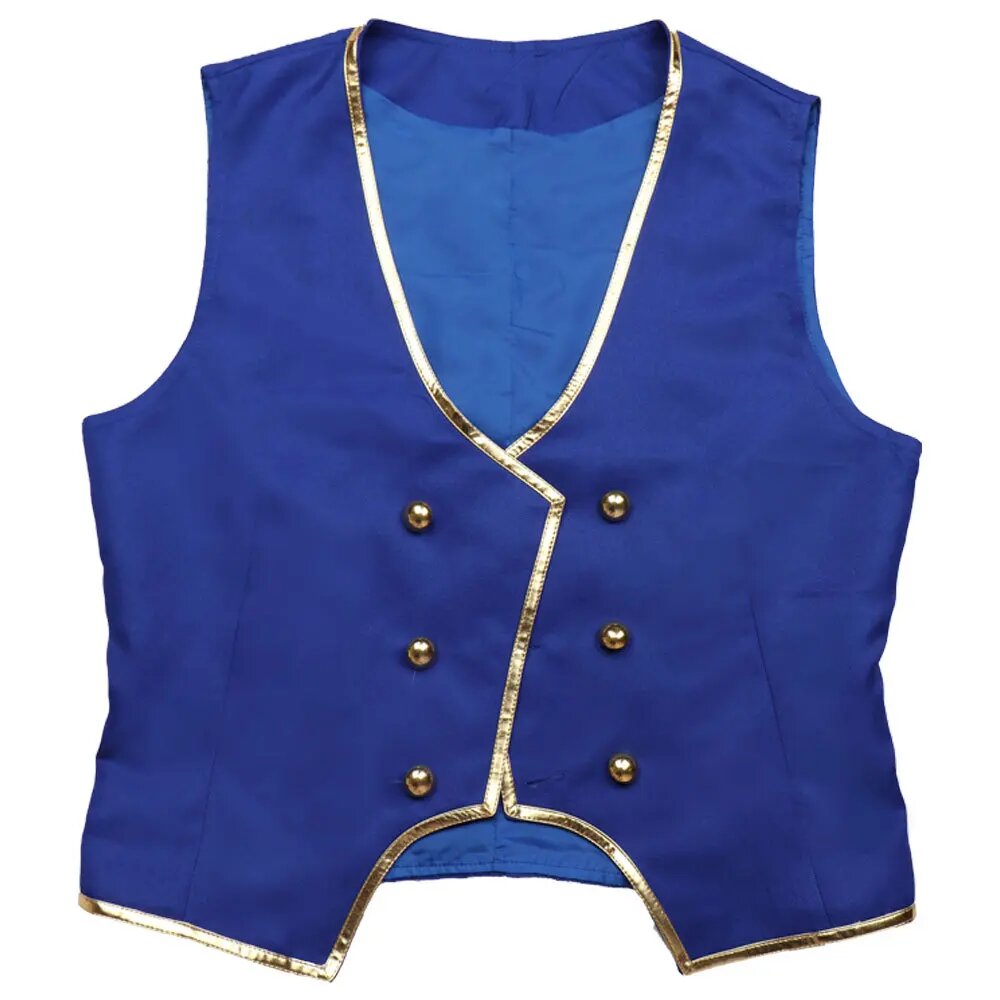 Косплей костюм Витая Страна Чудес Флойд или Лилия Синий, S, Blue Vest