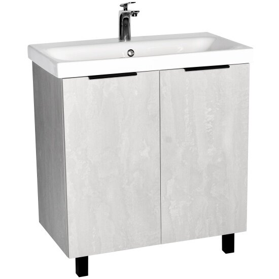 Тумба под раковину Viant "Берлин" MODUO 80 2 ств цемент 441х766х820 (VBER80MDC-T2ST)