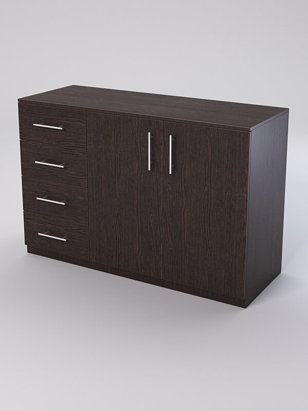 Тумба для офисной техники №10-2, Дуб Венге. Производитель товара - компания Westcom.