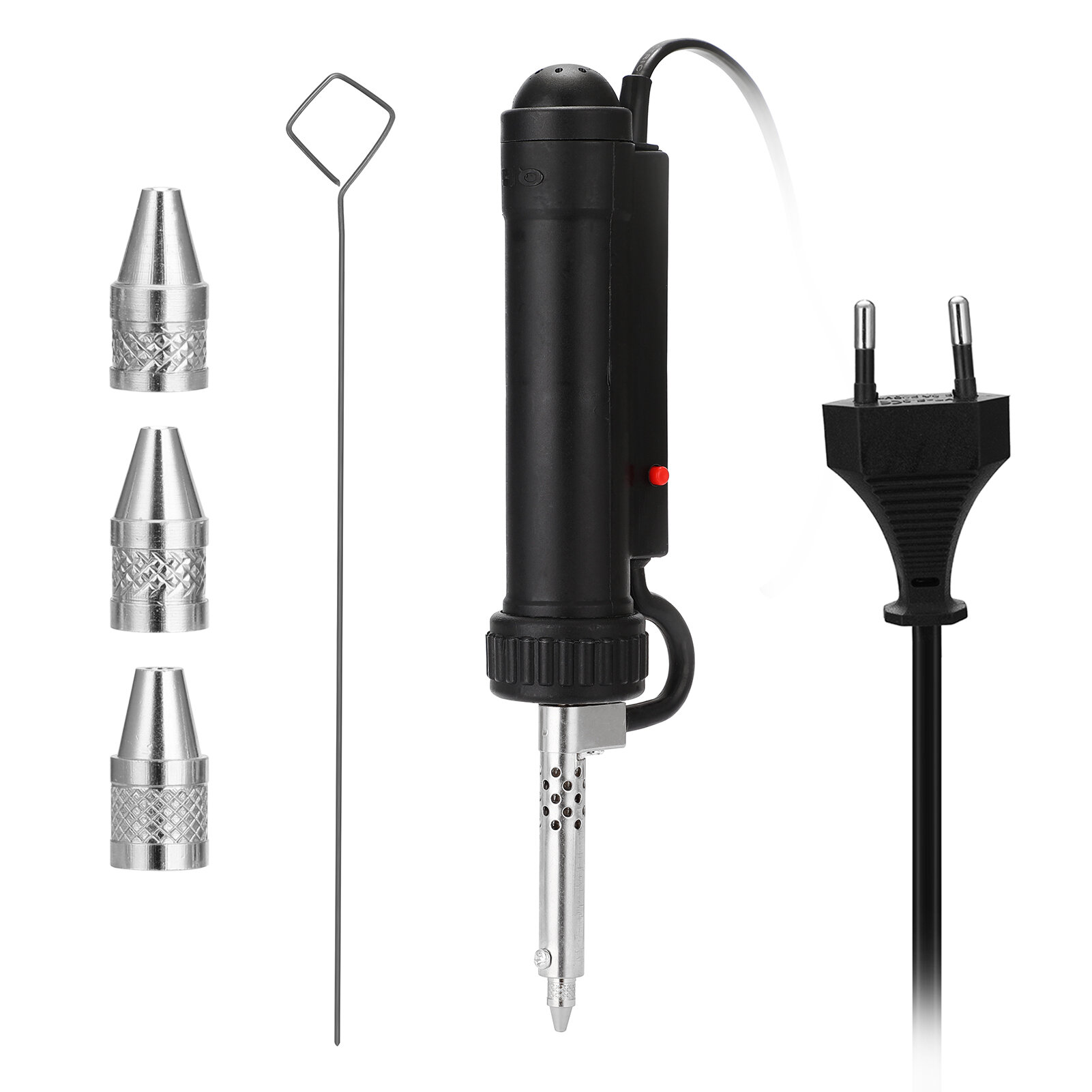 Автоматический портативный электрический вакуумный отсос для припоя, вакуумный насос для удаления припоя и выпаивания.