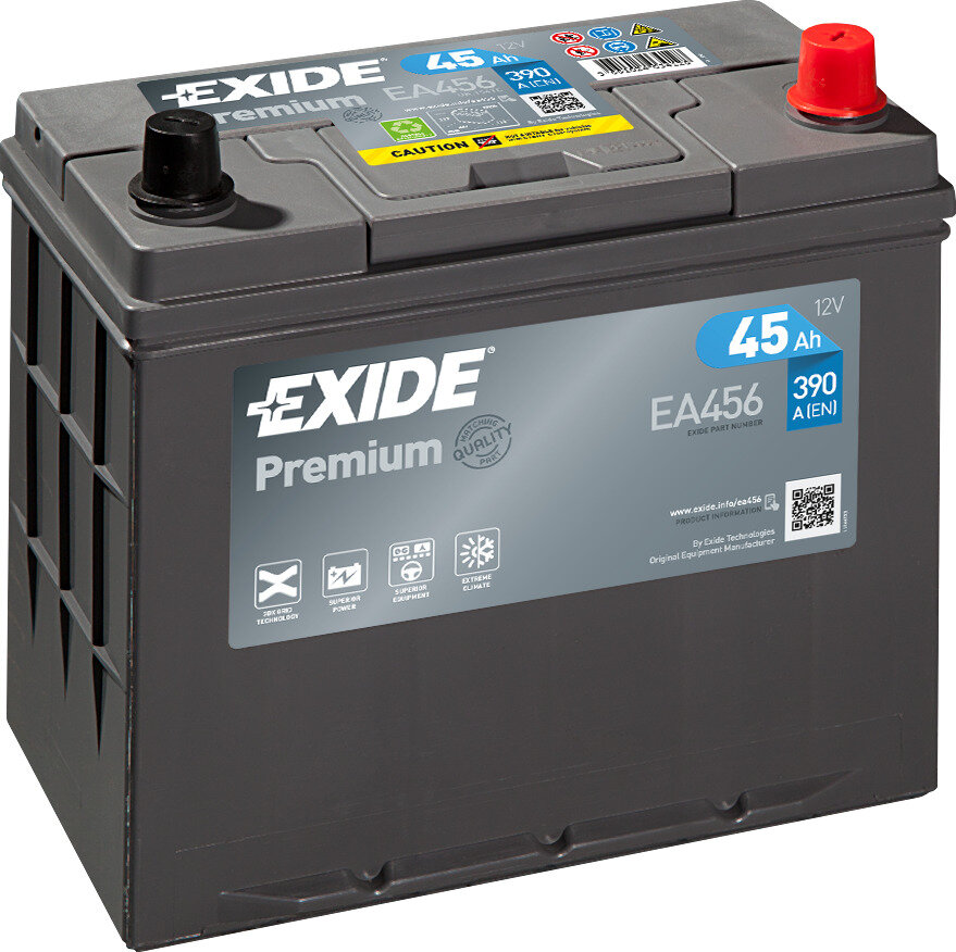 Автомобильный аккумулятор Exide Premium - Carbon Boost EA456